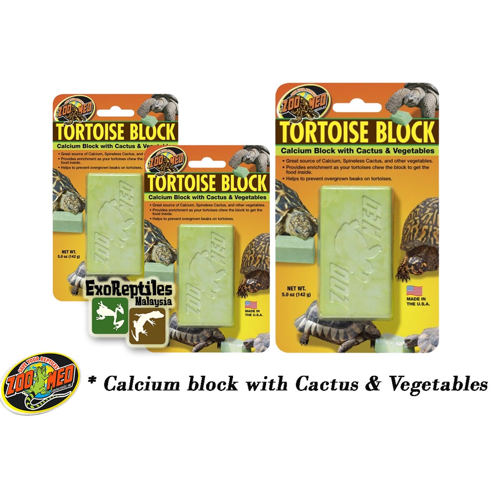 ZOO MED TORTOISE CALCIUM BLOCK (1 pack) | Shopee Malaysia