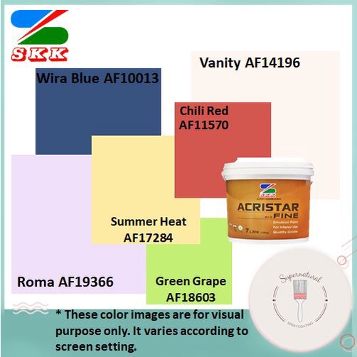 SKK Acristar Fine 7L - Emulsion paint for interior wall | Cat murah ...