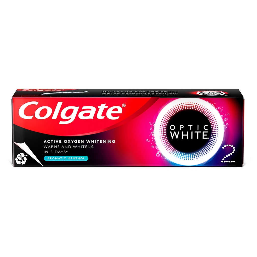 OXY Colgate Optic White O2 Toothpaste breakthrough teeth whitening with ...