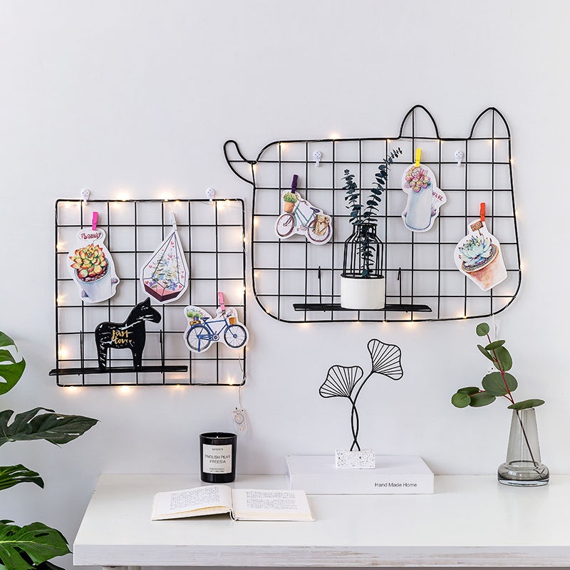 [lehomebiz] Wall grid Polaroid Frame iron wall grid Frame hanging Wall ...