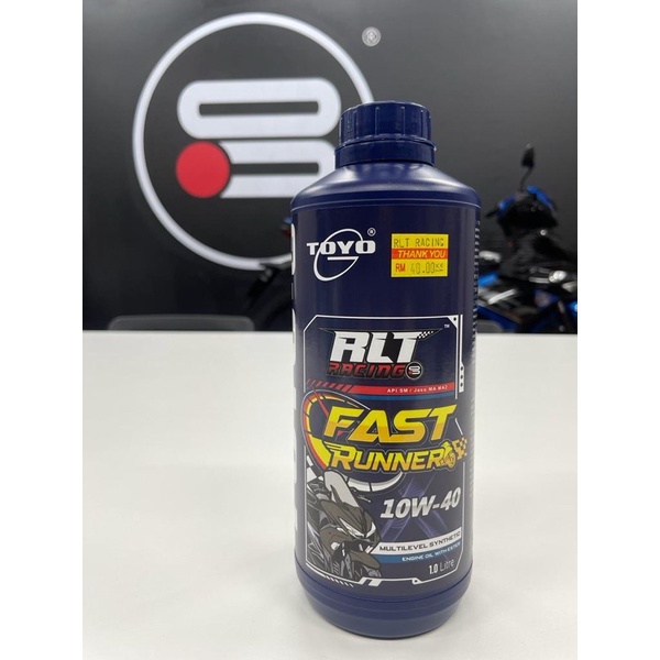 RLT RACING ENGINE OIL - FAST RUNNER 10w-40 1L Multilevel Synthetic with ...