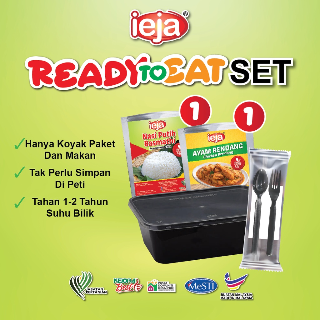 READY-TO-EAT Combo set 1nasi dan 1lauk IEJAFOODS | Shopee Malaysia