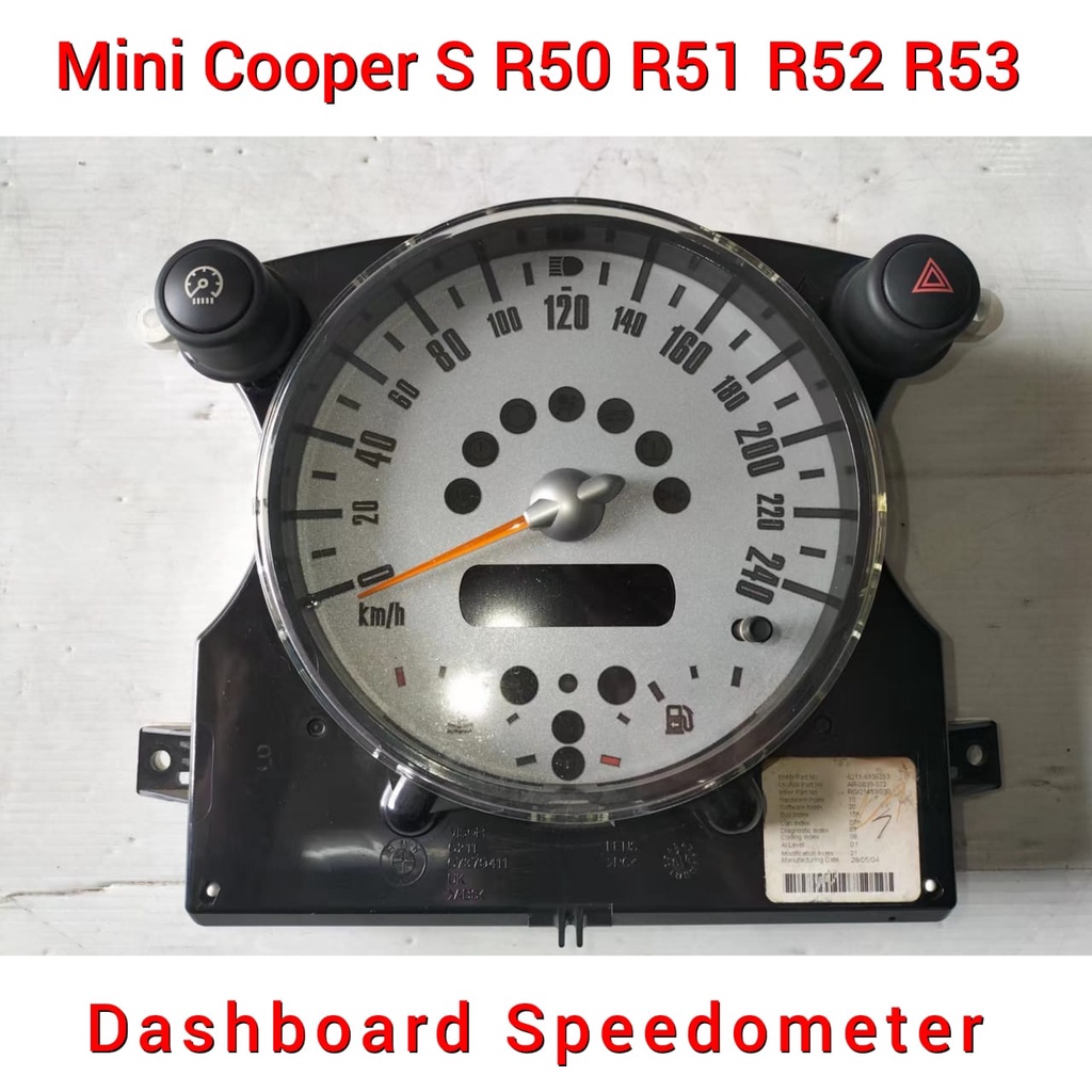Mini Cooper S R50 R51 R52 R53 Speedometer Gauge / Cluster Meter / Car ...