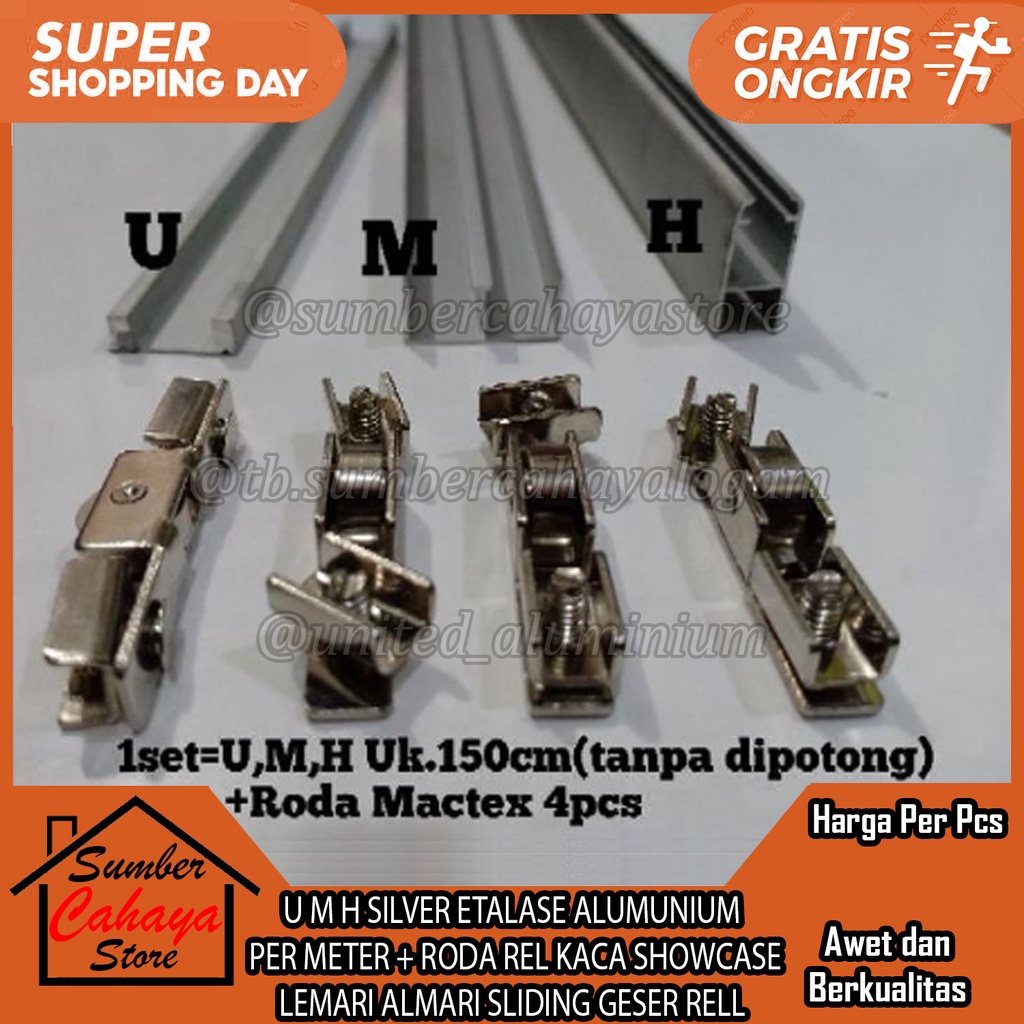 Aluminum Rail Showcase HYM Aluminum Showcase Per Meter Glass Rail ...