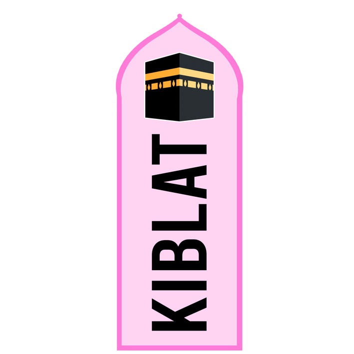 Penunjuk Arah Kiblat / Sticker Arah Kiblat / Sticker Kiblat / Kiblat ...
