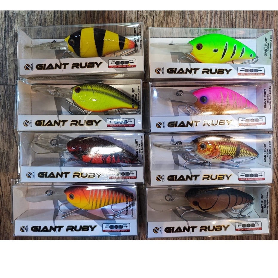 ZEREK GIANT RUBY 75MM 28G DEPTH 4-5 METER | Shopee Malaysia