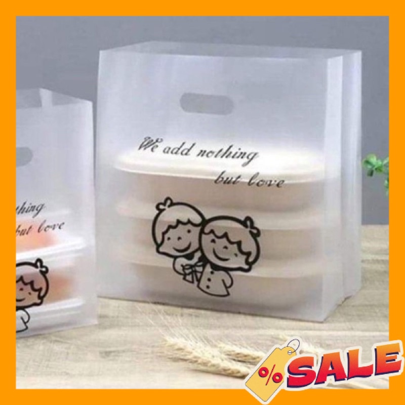 50 pcs baking packaging bread bag food grade transparent plastic bags ...