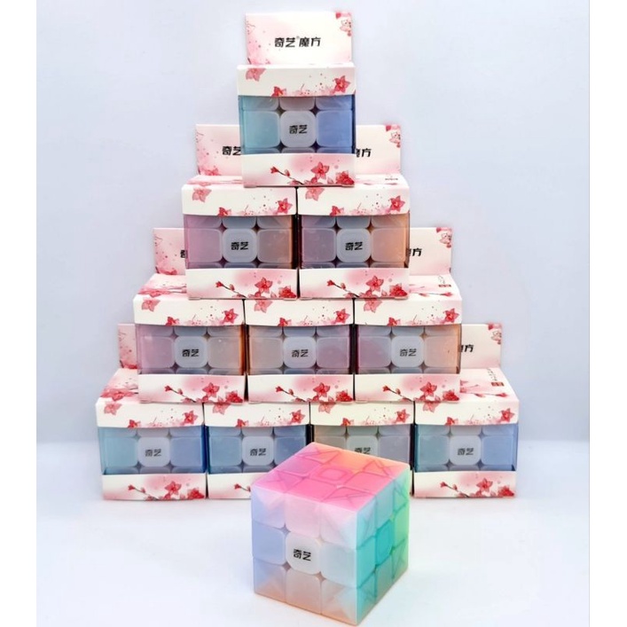 Rubik QY 3x3x3 Colors And Cherry Blossom Pattern Very Beautiful The ...