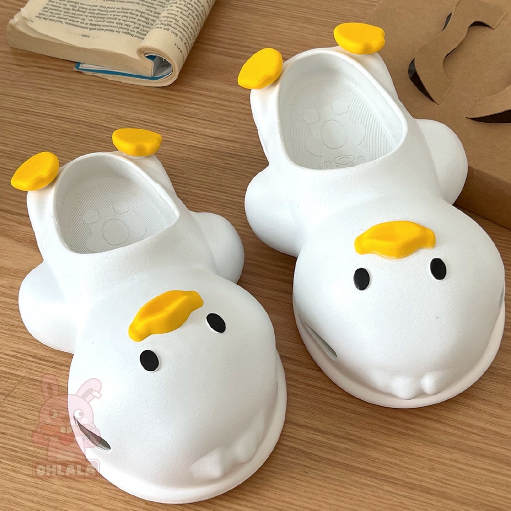 READY STOCK🔥OLL Ducks Thick soles slippers indoor and outdoor wear ...