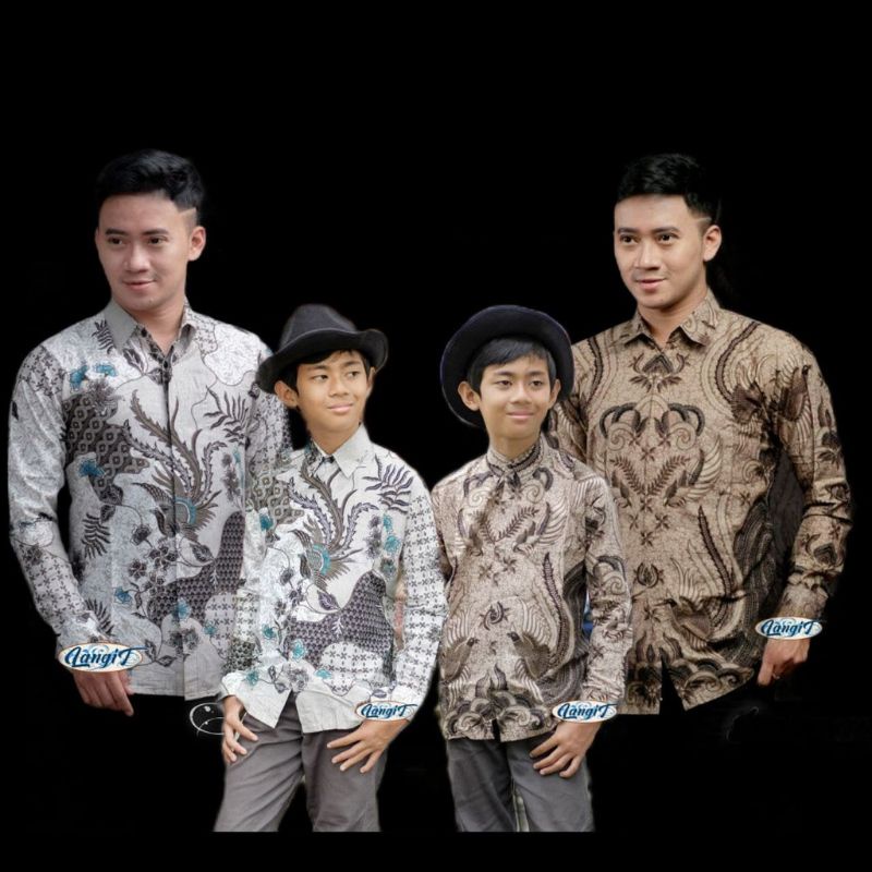 KEMEJA Couple Batik Father and Son / Batik Shirt for Adult Men and Boys ...