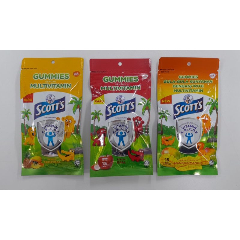 SCOTT'S SOFT CHEWY GUMMIES WITH MULTIVITAMINS (15 GUMMIES) (45G ...