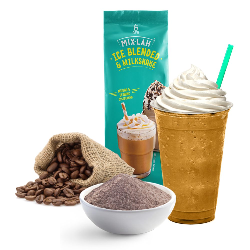Latte ICE BLENDED & MILKSHAKES LATTE POWDER 1KG | GFB (MIX-LAH ...