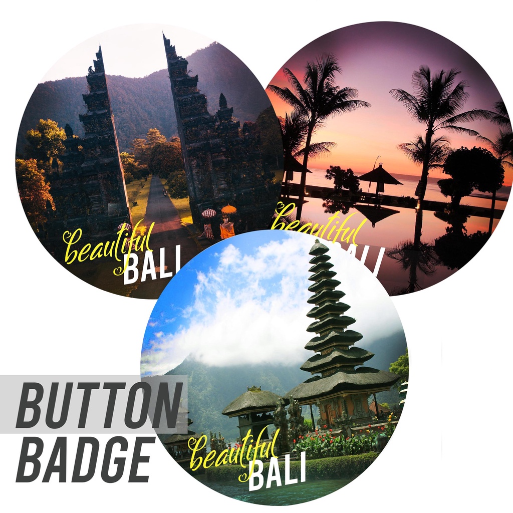 Button Badge Bali Indonesia Souvenir Gift 50 mm | Shopee Malaysia