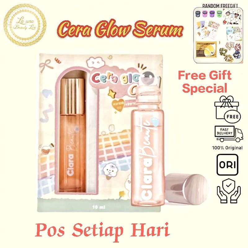 🎁 FREE GIFT ASAM 🎁 CLARA Cera Glow Oil Clara Oil Clara beauty Oil ...