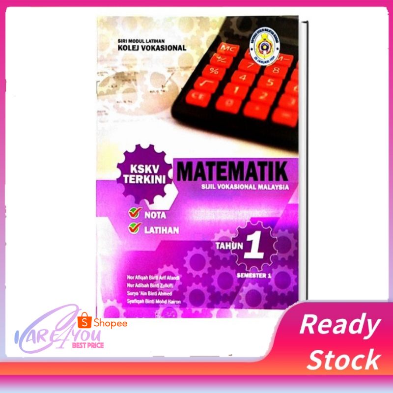 Siri Modul Latihan Kolej Vokasional: Matematik Tahun 1 Semester 1 | Shopee Malaysia