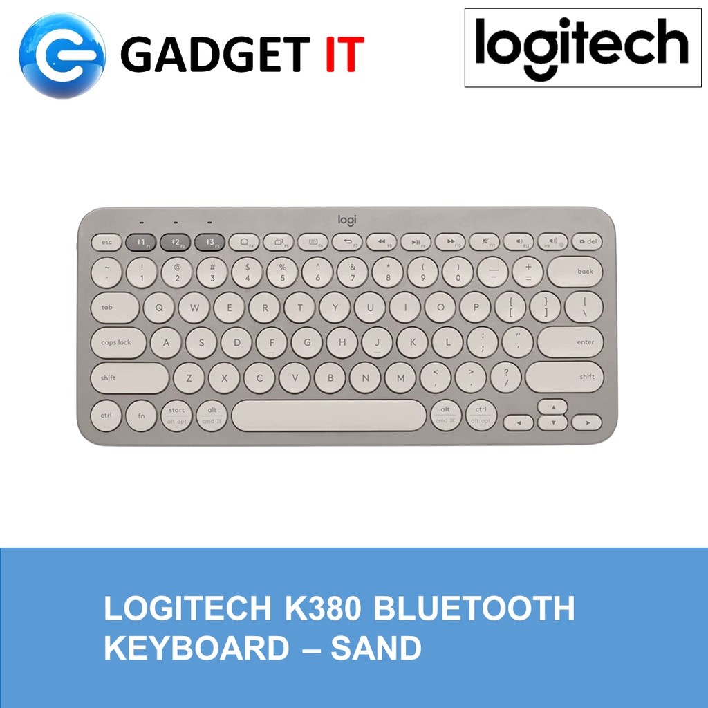 Logitech K380 Multi-Device Bluetooth Keyboard (BLACK, WHITE, BLUE, PINK ...