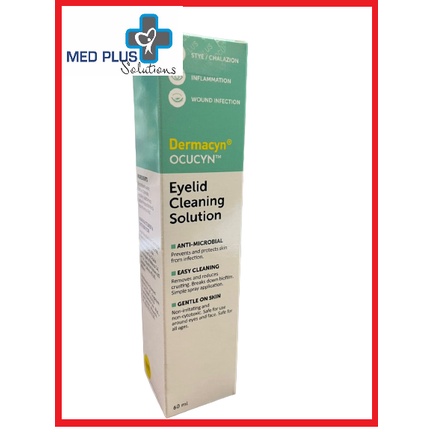Dermacyn Ocucyn Eyelid Cleaning Solution 60ml (Exp: 1/2026) | Shopee ...