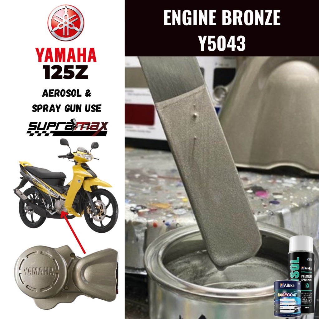 [Yamaha 125Z Engine Bronze Y5043] Cat 2K AIKKA Cover Engine Paint Tahan ...