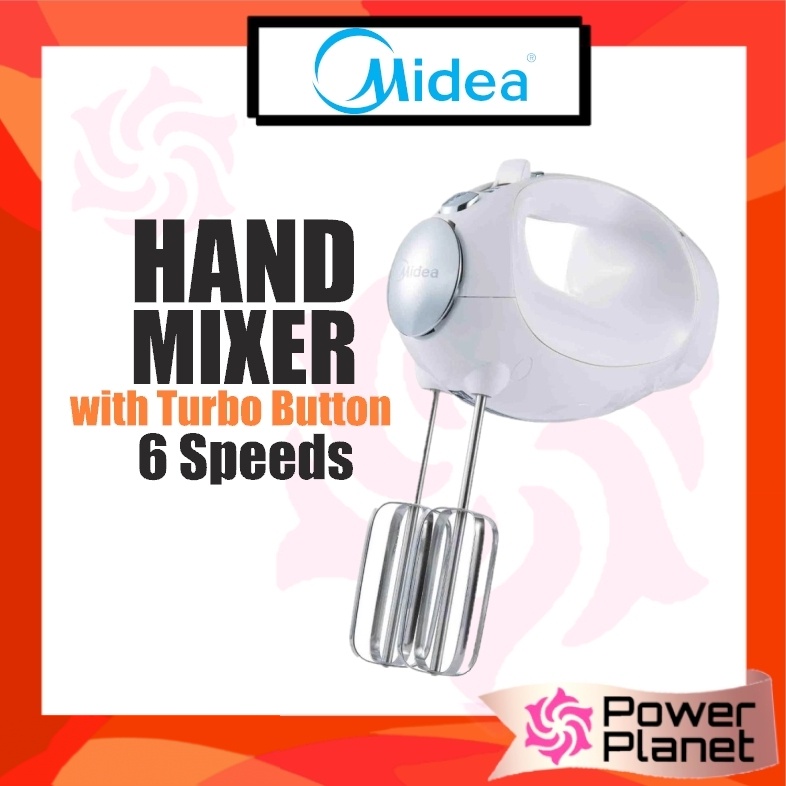 Midea HM0273 6 Speed Hand Mixer with Turbo Button | Shopee Malaysia