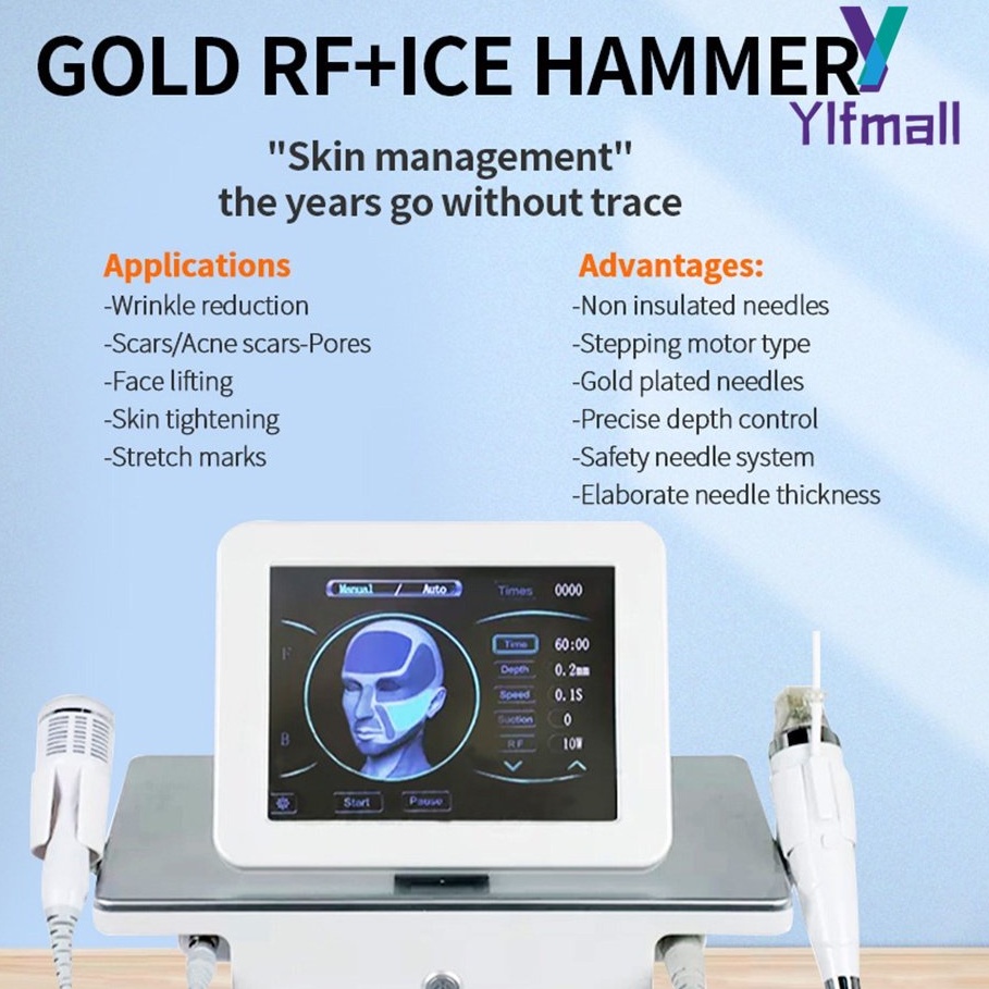Professional Microneedle RF Machine with cool handle 2in1 Antiwrinkle ...