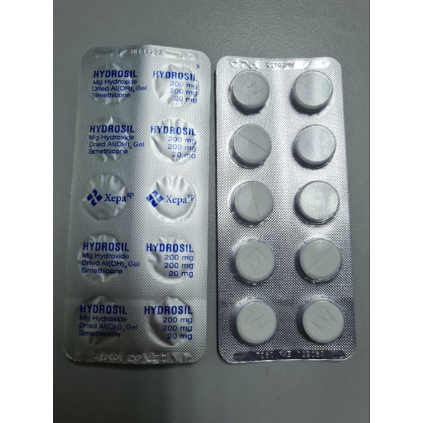 Hydrosil Chewable Antacid Tablet 10's Xepa | Shopee Malaysia