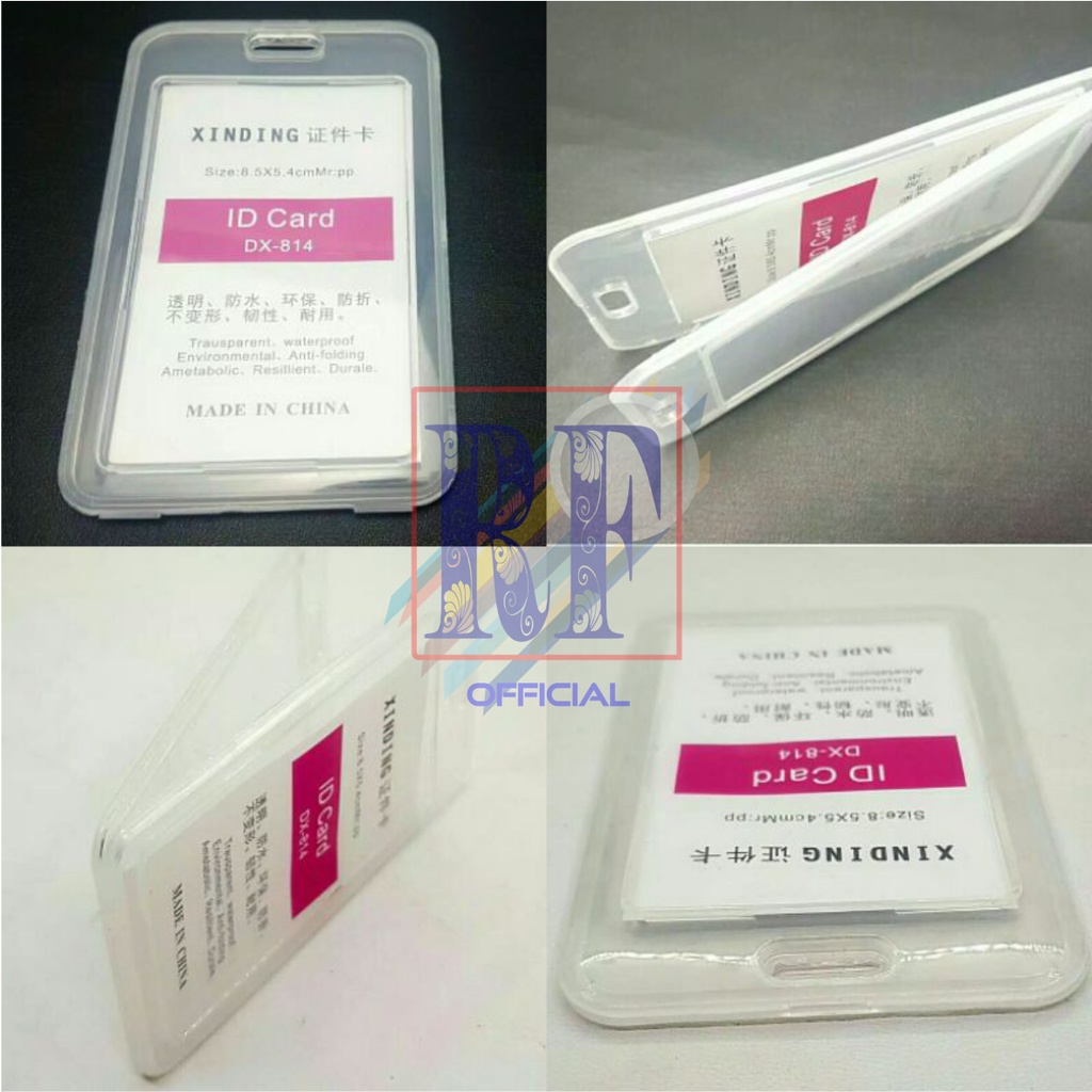 Transparent 2 face Card Holder / ID Card casing / ID Card frame / ID ...