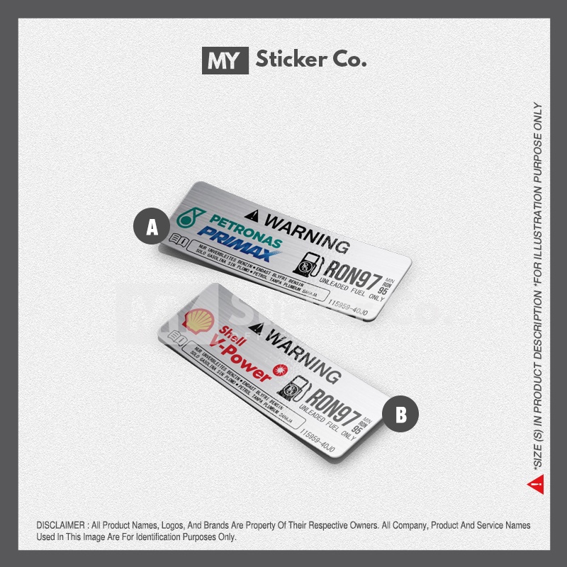 Sticker : Petrol Tank Universal V2 (Petronas / Shell) | Shopee Malaysia