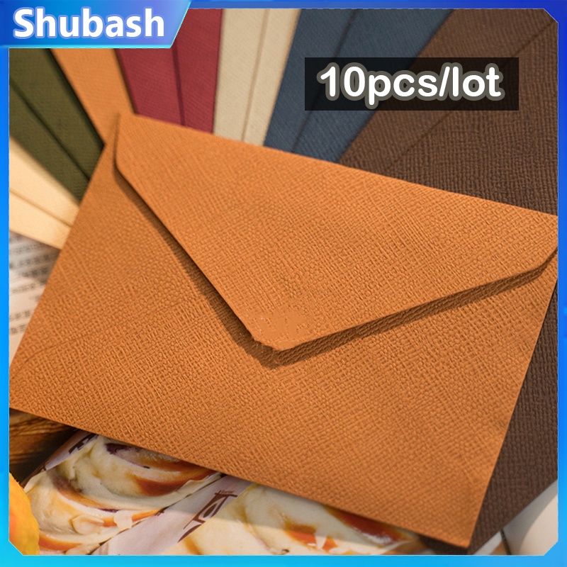 10pcs Retro Colored Mini Paper Envelopes Wedding Party Invitation ...