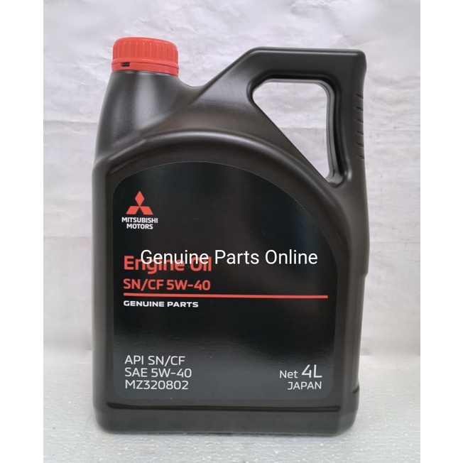 Mitsubishi Original Fully Synthetic 5W40 4Liter 1Liter Engine Oil ...