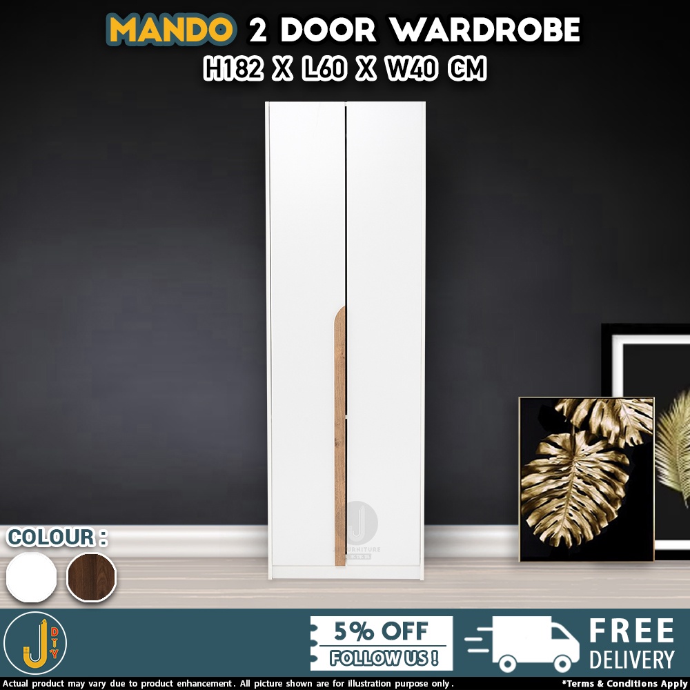 [JJ Furniture DIY] Mando 6ft x 2ft Wardrobe Cabinet with 2 Regular ...