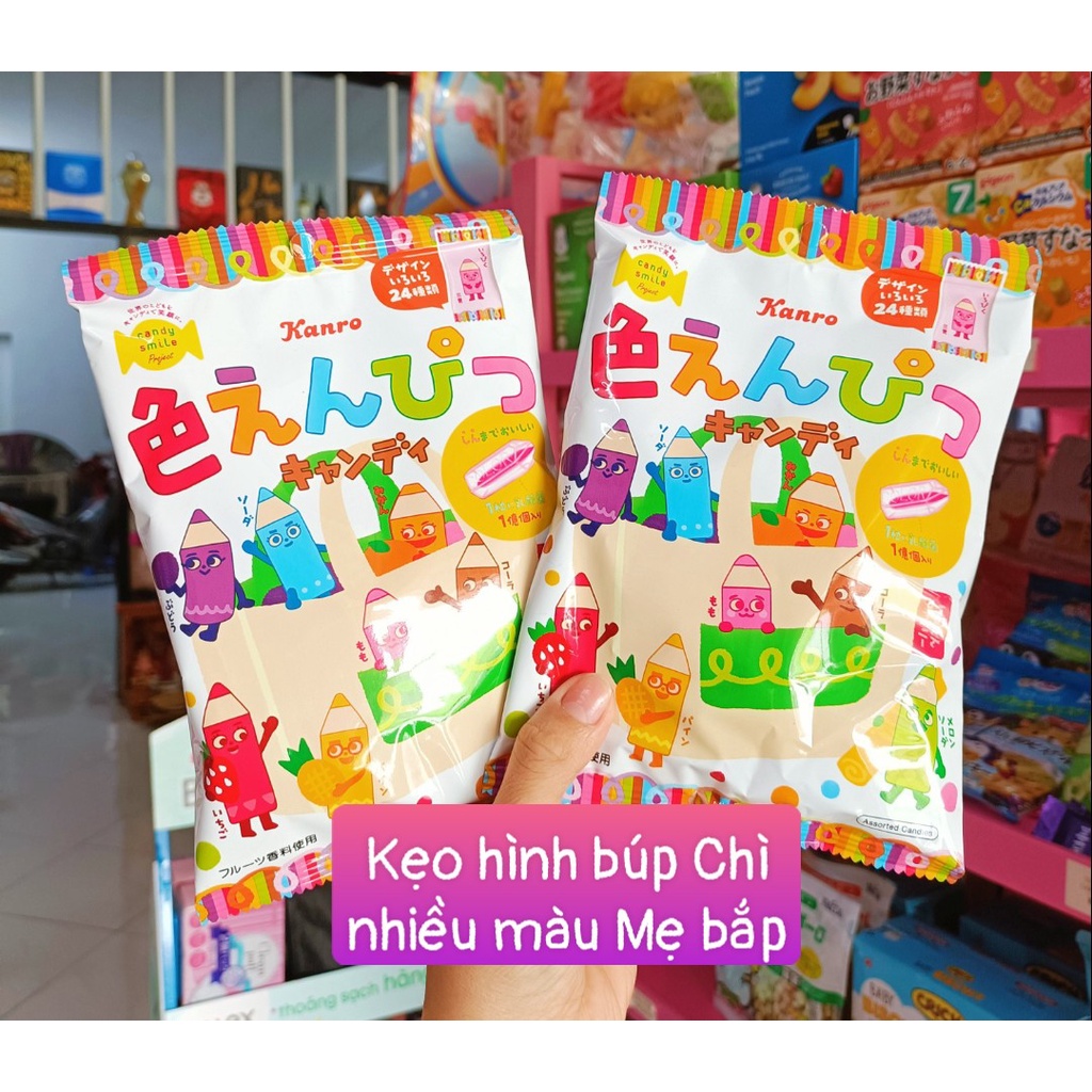 Kanro Iro Enpitsu Pencil Shaped Candy Pack 80g | Shopee Malaysia