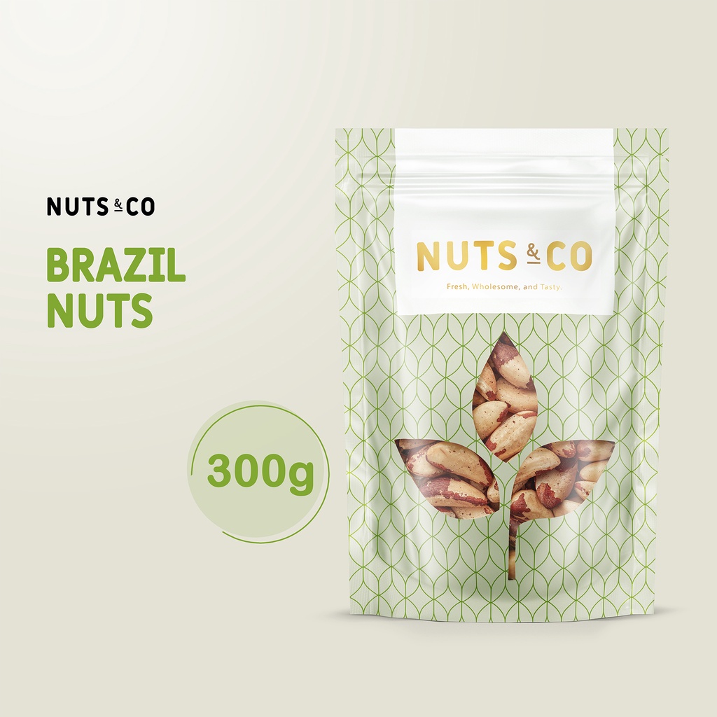 Nuts & Co Brazil Nuts (Raw) 300g Kacang Brasil 巴西坚果 Halal Ready to Eat ...