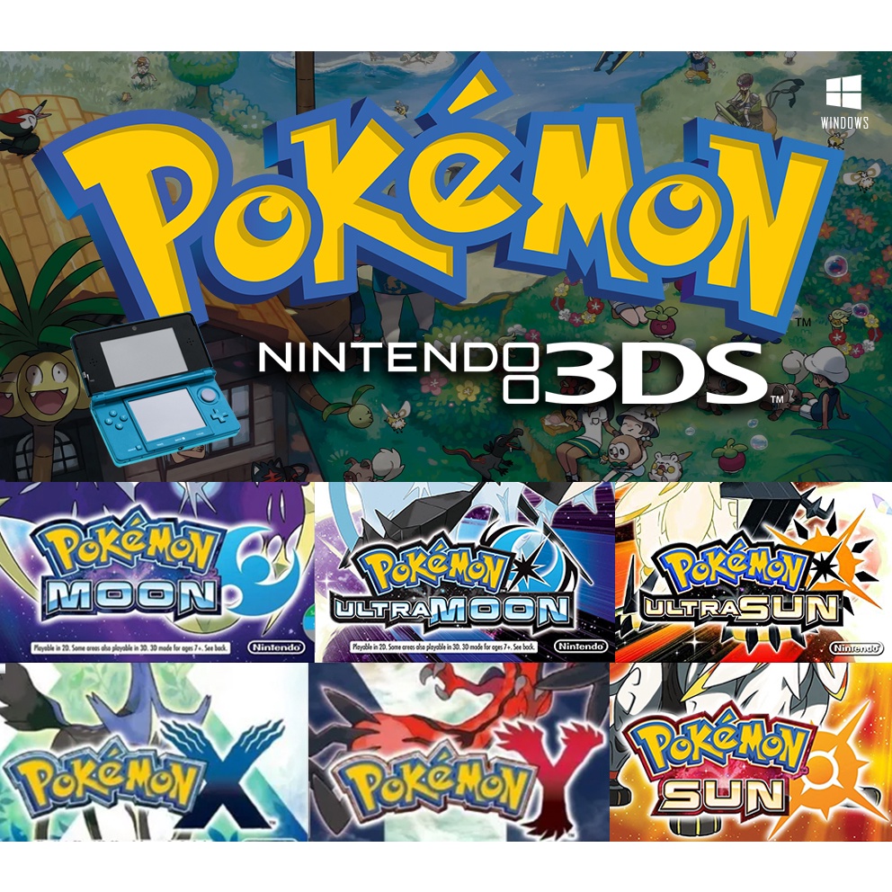 【Classic PC Games】Pokemon Nintendo 3DS Complete Collection (15 in 1 ...