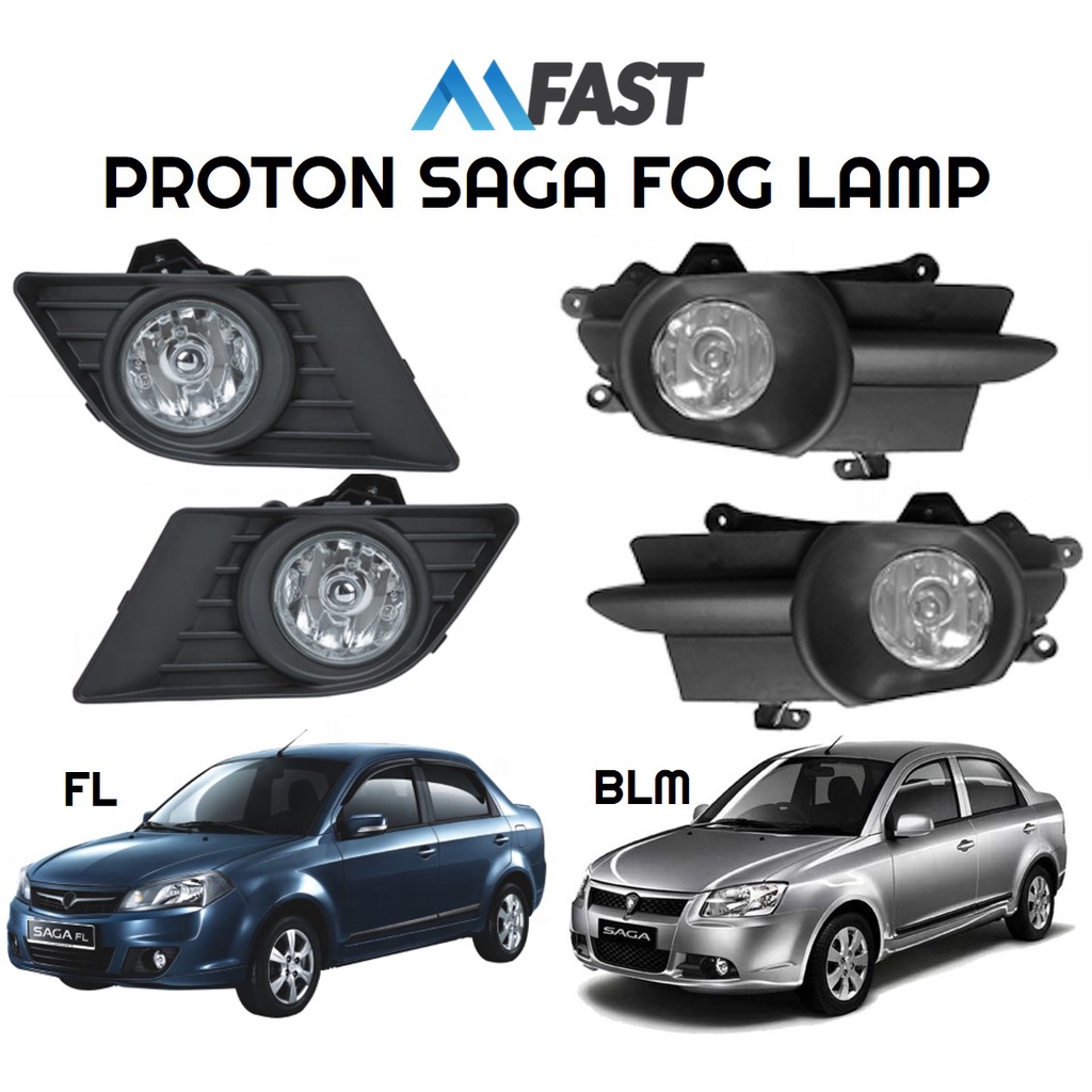 PROTON SAGA BLM / SAGA FLX / SAGA FL OEM FOG LAMP WITH COVER SET ...