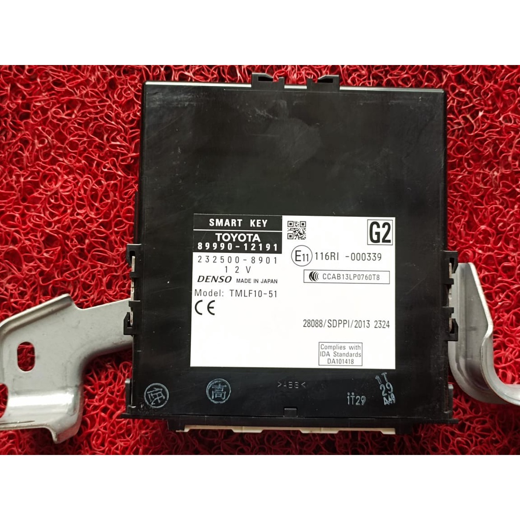 Toyota Corolla Altis 2.0 Smart Key Module 89990-12191 Original Used ...