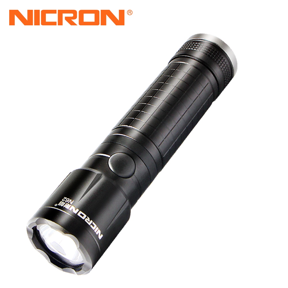 NICRON Flashlight Compact USB Rechargeable 300LM 170M Beam Distance ...