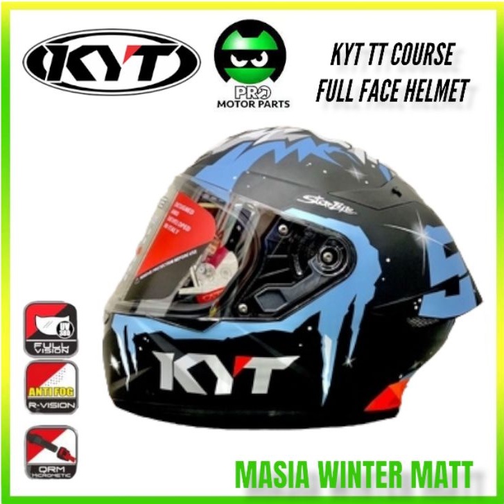 KYT TT COURSE HELMET MASIA WINTER TEST MATT KYT FULL FACE KYT FULL FACE ...