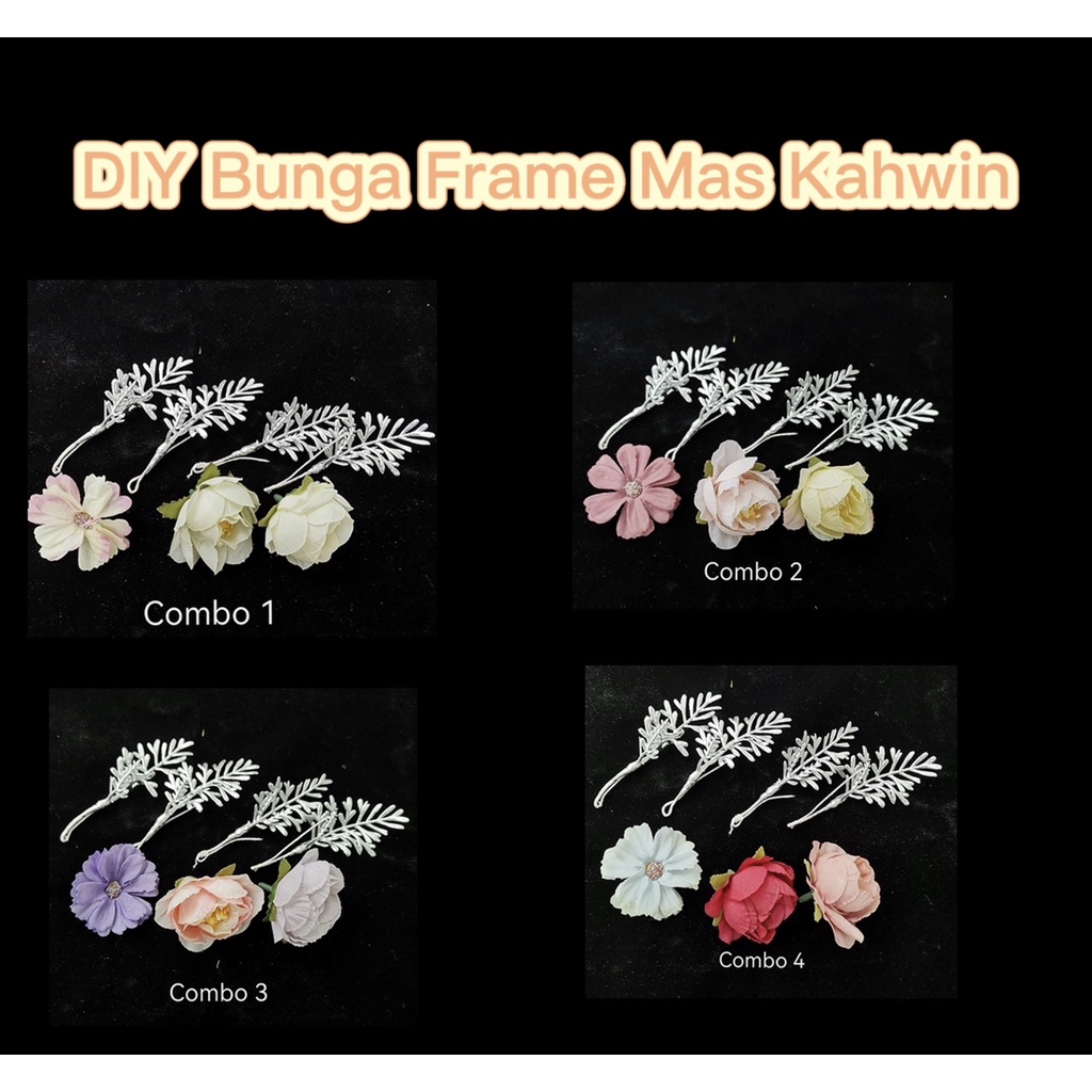 ️ ️DIY bunga frame mas kahwin/bunga decoration mas kahwin/bunga ...