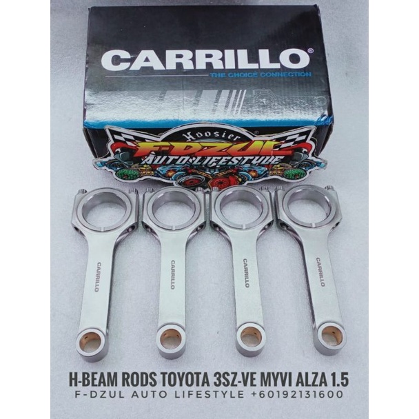 Carrillo H Beam Connecting Rods Toyota 3SZ-VE Myvi 1.5 Alza | Shopee ...
