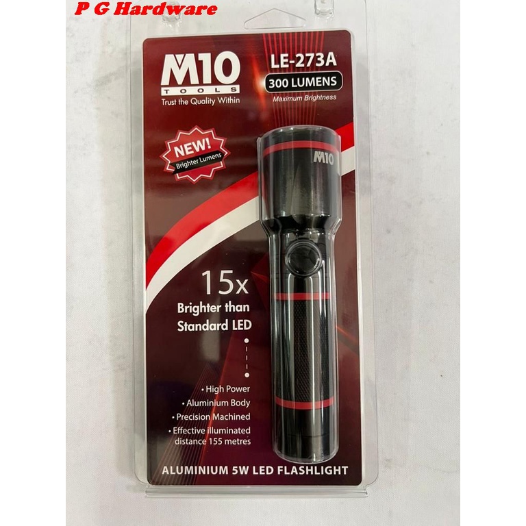 M10 ALUMINIUM 5W LED FLASHLIGHT @ LE-273A | Shopee Malaysia