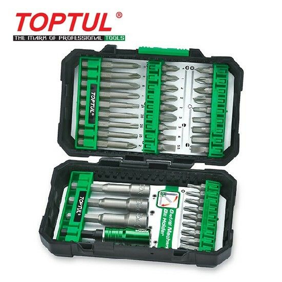 TOPTUL 40pcs 1/4"Hex Drive Screwdriver Bit Set GAEW4001 | Shopee Malaysia