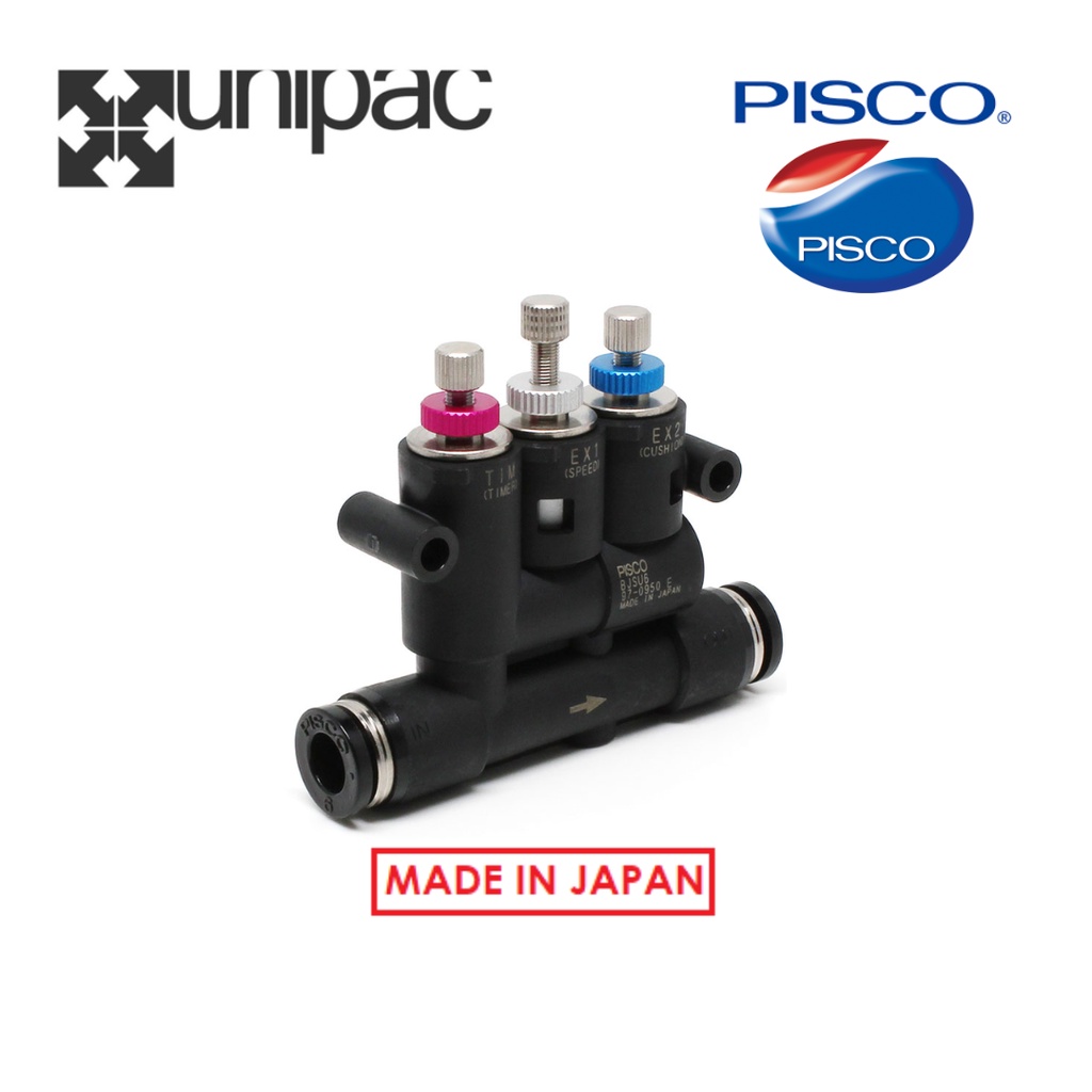 Pneumatic Fitting Pisco 2 Stages Speed Controller BJSU 4mm 6mm 8mm 10mm ...