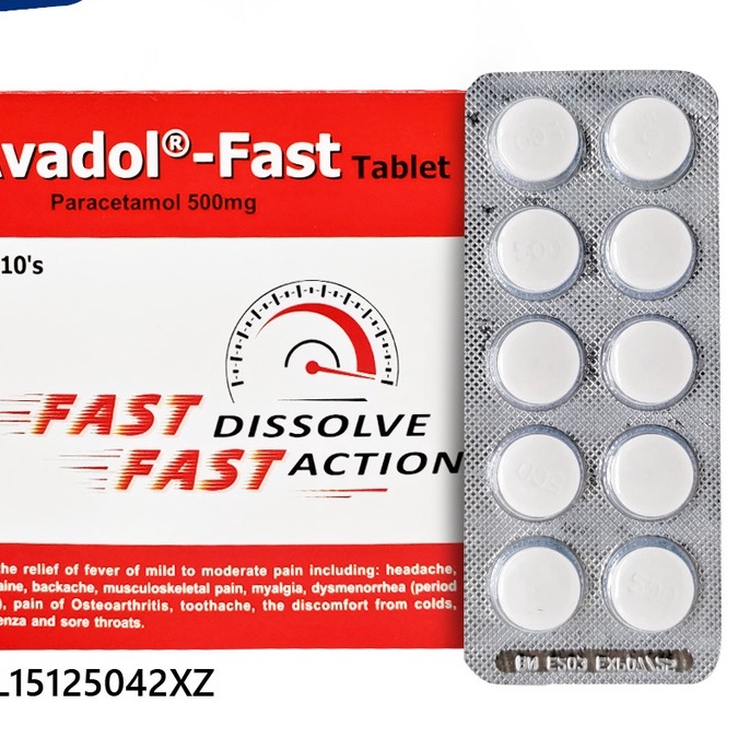 AVADOL FAST 500MG 10'S TAB | Shopee Malaysia