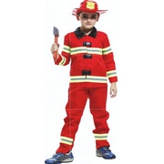 Firemen Boy Fire Fighter Cosplay Costume Rescue Service Outfit Theme ...