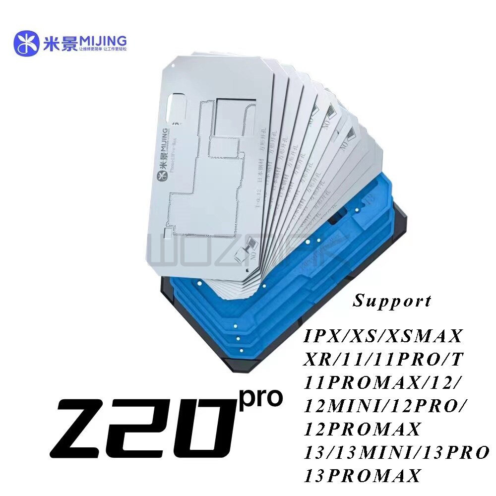 MiJing Z20 Pro 14IN 1 Fixture For iPhone X-13 pro max Middle Layer ...