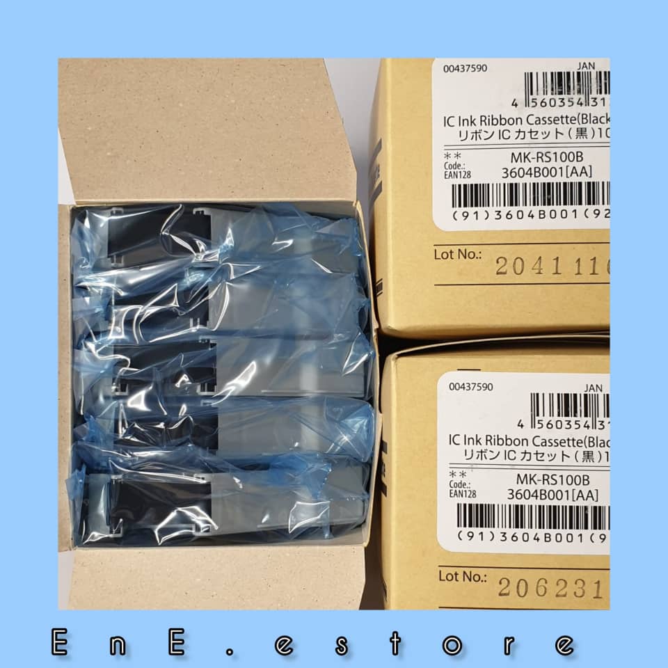 [100MTR/PC] CANON MK-RS100B CABLE ID PRINTER INK RIBBON CASSETTE ...