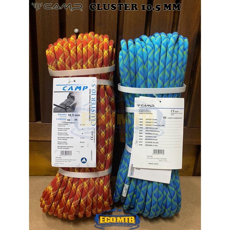 CAMP CLUSTER 10.5 MM - DYNAMIC ROPES (50m) | Shopee Malaysia