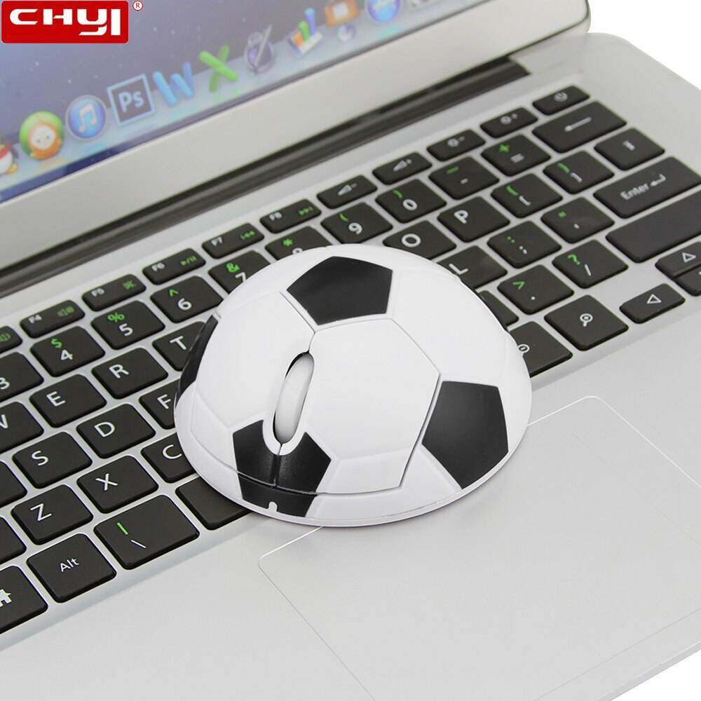 Wireless Mouse Ergonomic Office Mice Optical 3D Football Shape Gaming ...