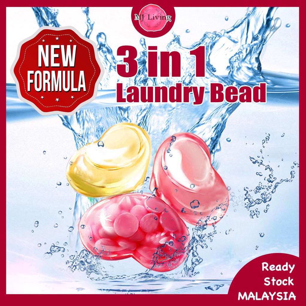 3 in 1 Laundry Ball Beads Laundry Scent Stains Film Bead Ball Capsule ...