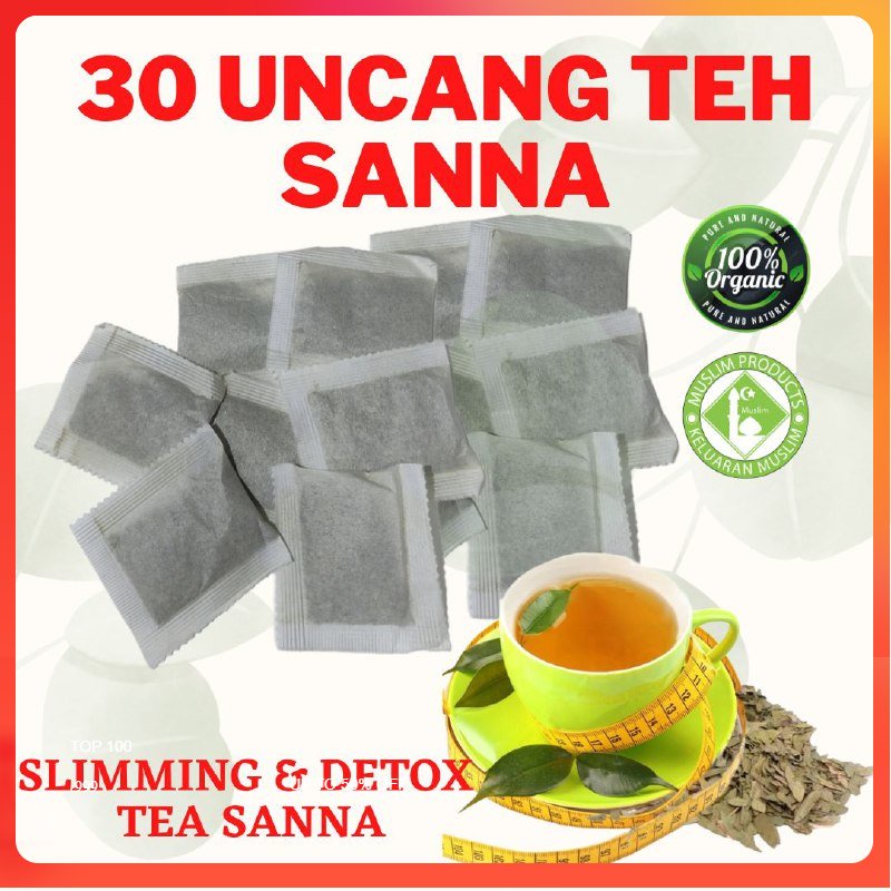Borong 30 Uncang Original Daun Senna Uncang 2.0g | Original Sanna Tea ...